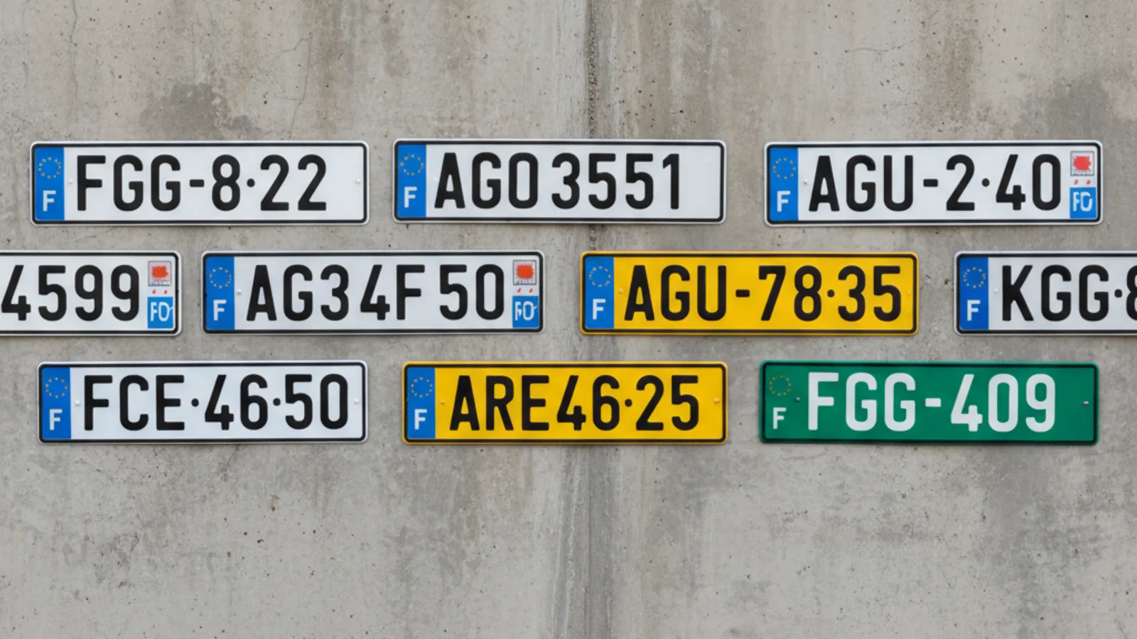 Que signifient les différentes couleurs des plaques d'immatriculation ...